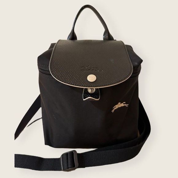 Longchamp | Bags | Longchamp Mini Le Pliage Nylon Black Backpack | Poshmark